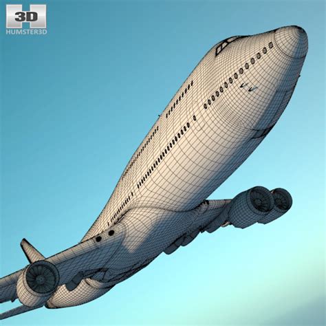波音747 8i 汉莎航空 3d模型 下载 民航飛機 开启