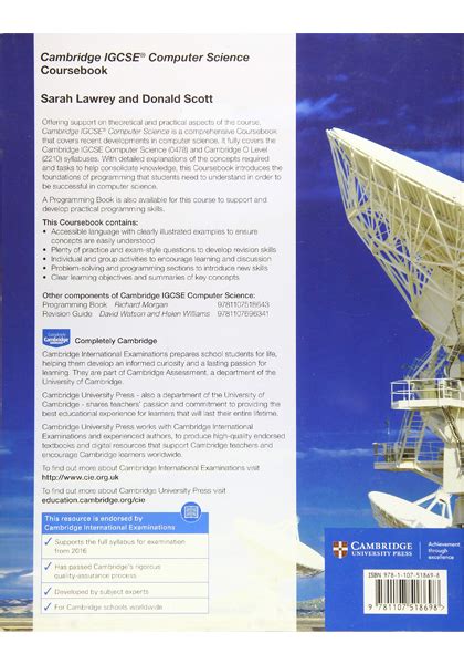Cambridge Igcse® Computer Science Coursebook