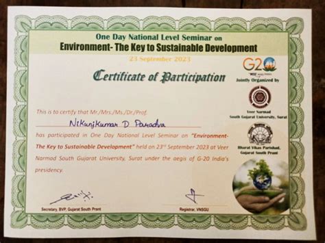 Er Nikunj Paradva On Linkedin Environment The Key To Sustainable Developmentseminarvnsgu