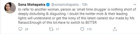 Sona Mohapatra Slams Kangana Ranaut For Calling Rhea Chakraborty A