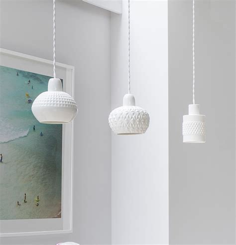 Fancy Round White Ceramic Pendant Light By Kathleen Hills Woonideeën