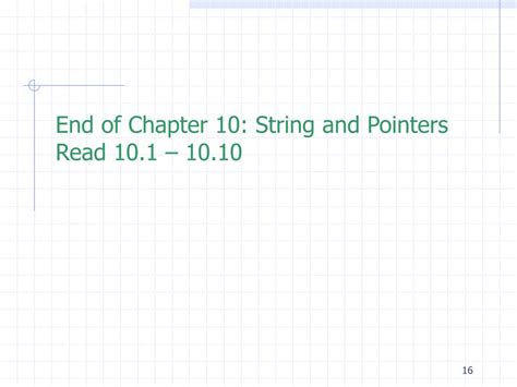 Ppt Review Of Chapter 10 String And Pointers Powerpoint Presentation