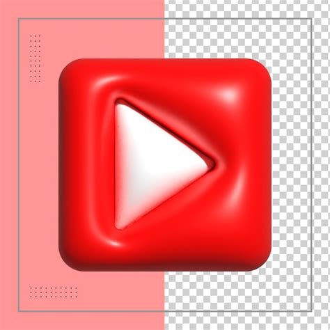 Premium Psd 3d Play Button Concept Of Video Audio Playback 3d Rendering