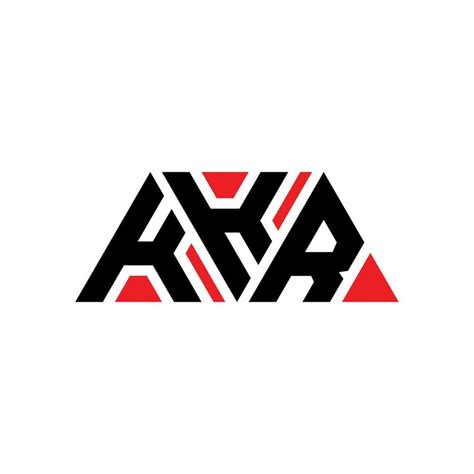 Kkr Triangle Letter Logo Design With Triangle Shape Kkr Triangle Logo