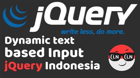 Cara Membuat Dinamis Teks Sesuai Inputan Tutorial Jquery Indonesia