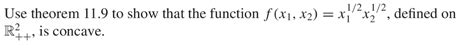 solved use theorem 11 9 to show that the function f x1 x2