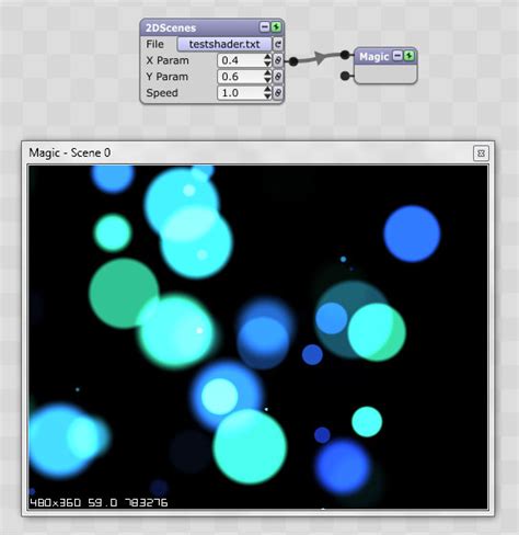 modifying glsl shader files for the 2dscenes module magic music visuals