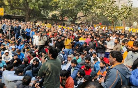 Delhi Prominent Wrestlers Protest Against Sexual Exploitation