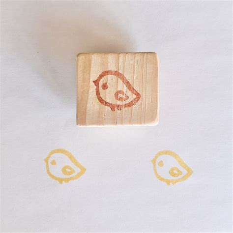 ひよこのはんこ 消しゴムはんこ スタンプ ハンコ 判子 ヒヨコ ことり コトリ 小鳥【リメイク】 Minne 日本最大級のハンドメイド