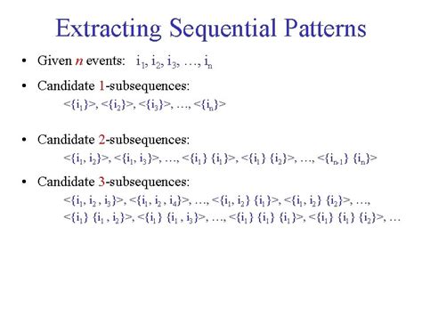 Mining Sequences Examples Of Sequence Web Sequence Homepage