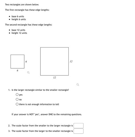 Solved Two Rectangles Are Shown Below The First Rectangle