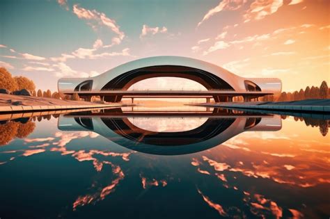 Premium Ai Image Futuristic Bridge Design Visualized In Augmented Reality Created With