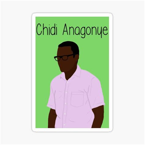 Chidi Anagonye The Good Place Sticker For Sale By Gc4rt Redbubble