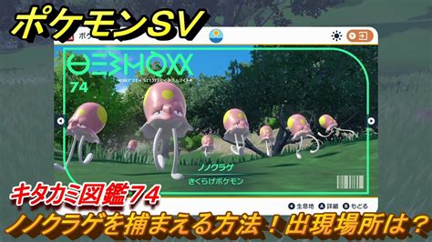 ポケモンsv ノノクラゲの出現場所は？ キタカミ図鑑74 ポケモン図鑑を完成させよう！ ＃90 【dlcゼロの秘宝 碧の仮面・藍の円盤