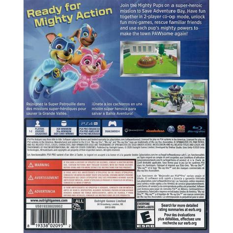 Paw Patrol Mighty Pups Save Adventure Bay Ps4 Novo Jogo Mídia Física