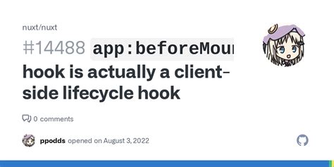 `appbeforemount` Hook Is Actually A Client Side Lifecycle Hook · Issue