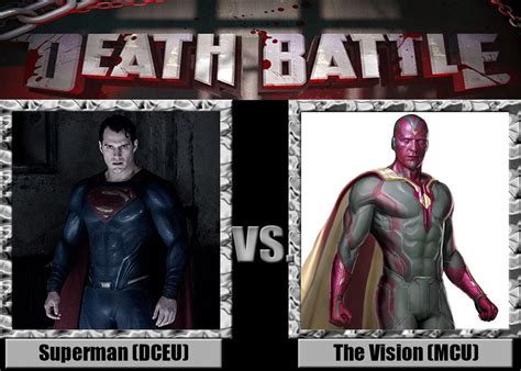 Death Battle Superman Dceu Vs The Vision Mcu By Netherman14 On