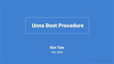 Unna Boot Medbridge