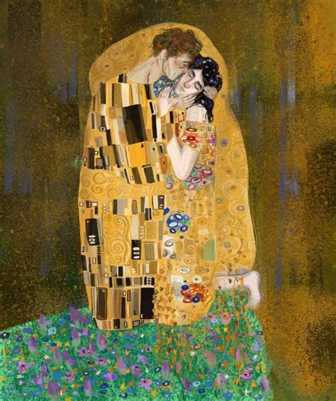 История картины климта поцелуй