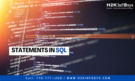 Statements In Sql