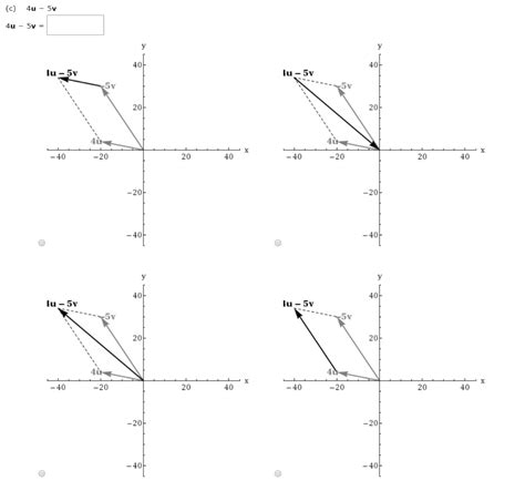 solved find u v u v and 4u 5v then sketch each
