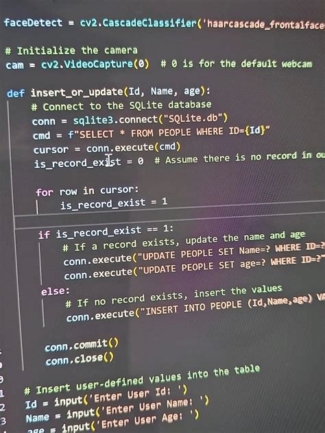 Finished A Project On Face Recognition With Sql Sarthak Uniyal Posted