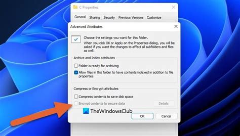 Encrypt Contents To Secure Data Option Is Disabled In Windows 11 10