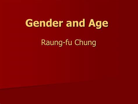 PPT Gender And Age PowerPoint Presentation Free Download ID 3106166