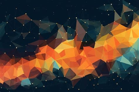 Premium Ai Image A Close Up Of A Colorful Abstract Background With Triangles Generative Ai