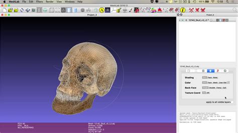 3d Mesh Simplificationdecimation With Meshlab Youtube