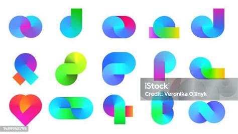 Bentuk Gradien Kerucut Abstrak Bentuk Gradien Warna Bulat Figur