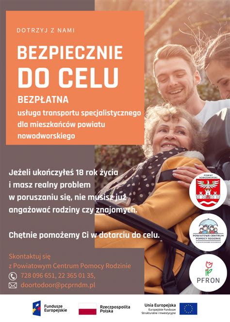 Usługa bezpłatnego transportu Bezpiecznie do celu na terenie Powiatu