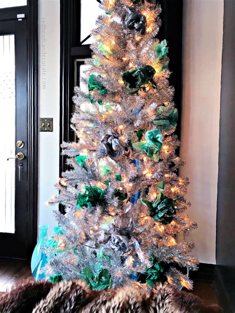 Simple Minty Green Scrunched Tissue Paper Tree Redhead Can Decorate