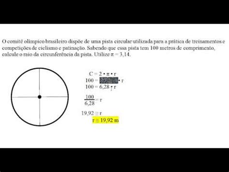Aprenda Vídeo Aula Medida do Raio da Circunferência Só Exercícios