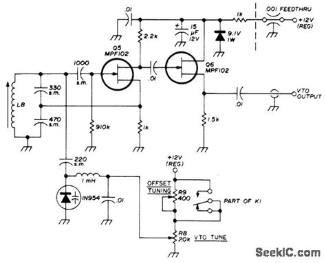 3 35 Khz Varactor Tuner Basic Circuit Circuit Diagram