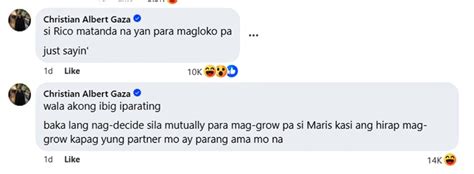 Maris Racal And Rico Blanco Split Xian Gaza Shares Opinion Philnews