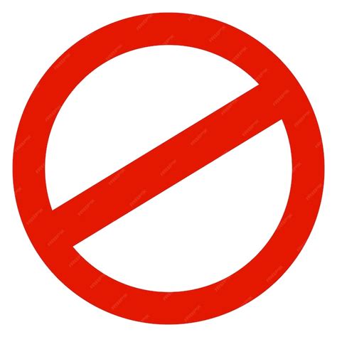 Panneau Interdit Arrêter Et Interdire Le Symbole Du Cercle Rouge