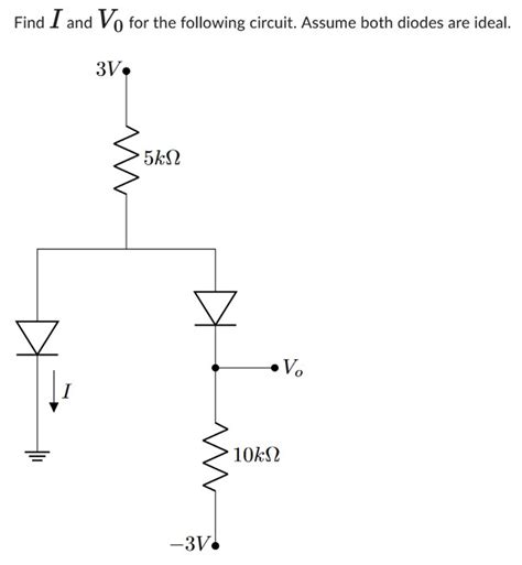 find i and v0 ﻿for the following circuit assume both