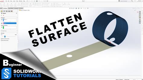 How To Flatten A Curved Surface In Solidworks Solidworks Tutorials With Ryan Youtube