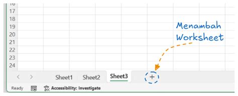 Panduan Dasar Tab Worksheet - Belajar Excel