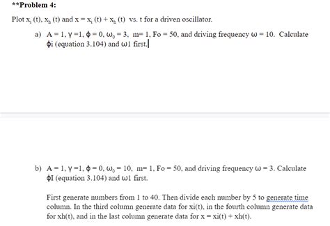 problem 4 plot x t xp t and x x t