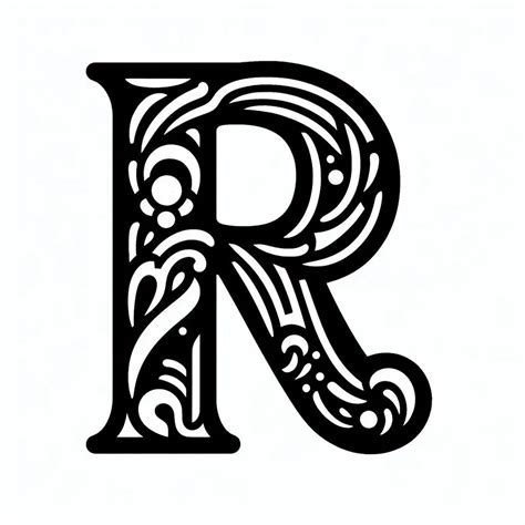 Stencil Letter R Version 2 By Nina Máčová Download Free Stl Model