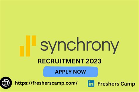Synchrony Off Campus Hiring 2023 Recruitment For Representative