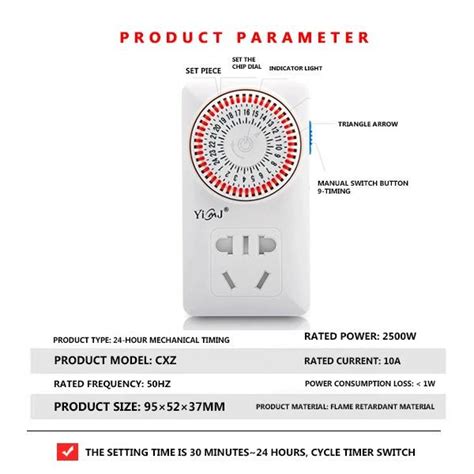 Switch Timer Socket Ebike Hrs Hrs Mechanical Countdown Lazada PH