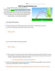 Projectile Motion Over Phet Simulation Pdf Name PhET Projectile Motion Lab Google PhET