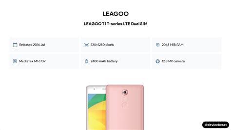 LEAGOO T1 T Series LTE Dual SIM Full Device Specifications DeviceBeast