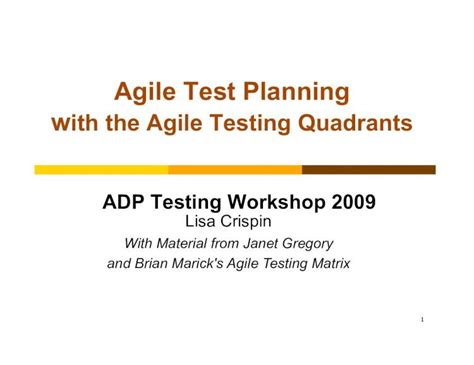 Pdf Agile Test Planning With The Agile Testing Pdfslidenet