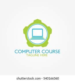 Computer Course Logo Design Template Vector Stock Vector Royalty Free 540166360 Shutterstock
