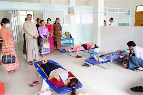 ထားဝယ်မြို့၊ ပြည်သူ့ဆေးရုံကြီးတွင် စုပေါင်းသွေးလှူဒါန်းပွဲ ကျင်းပ