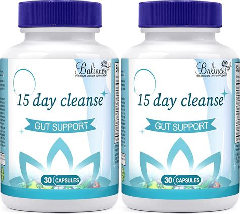 Amazon.com: 15 Day Cleanse, Gut and Colon Support, Advanced 15 Day Gut Cleanse Detox for Women ...